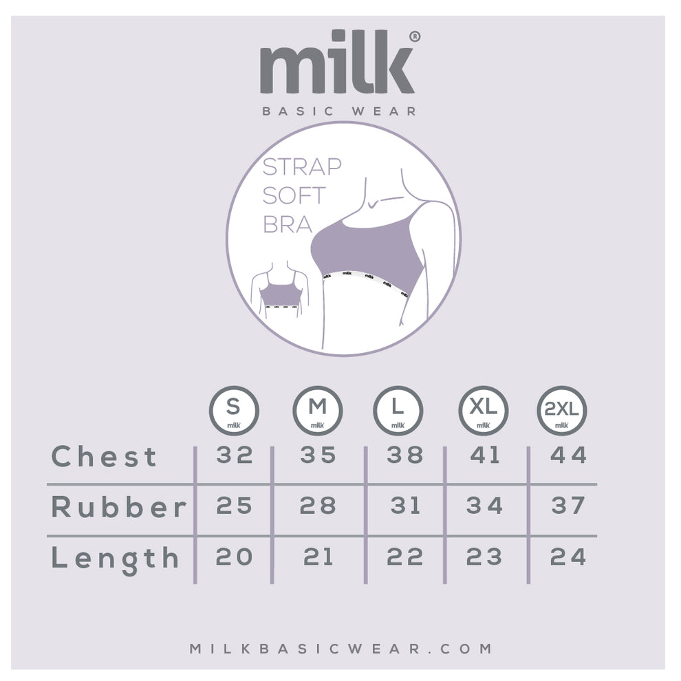 Strap Soft Bra - pack of 1 – MILK Basic Wear
